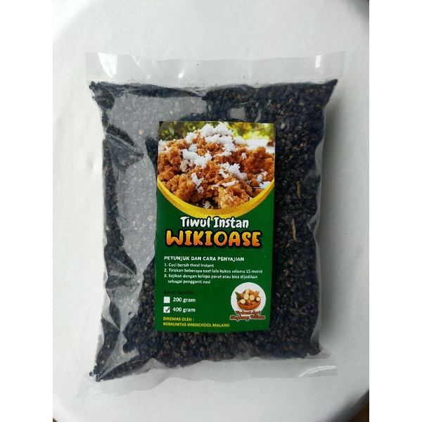 Jual Tiwul Hitam Instan Karak Thiwul Hitam Oyek Kering Instant Wikioase ...