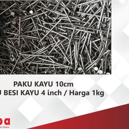 Jual PAKU KAYU 10 cm / PAKU BESI KAYU 4 inch / harga 1 kg | Shopee ...