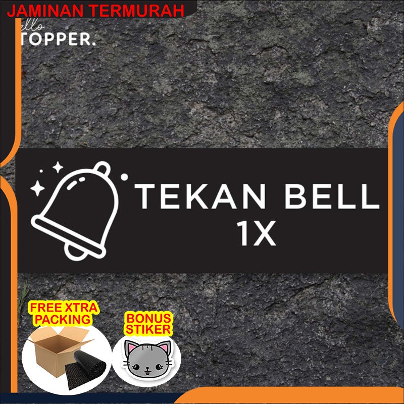 Jual Promo Sign Akrilik Tekan Bell 1x Printed | Sign Board Akrilik ...