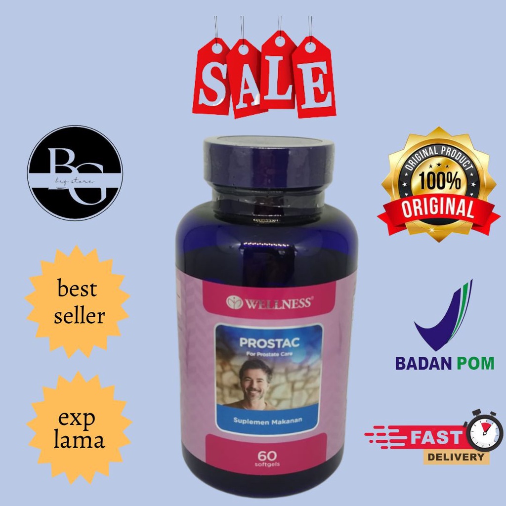 Jual Wellness Prostac 60 Softgels Vitamin Suplemen Untuk Prostat Dan ...