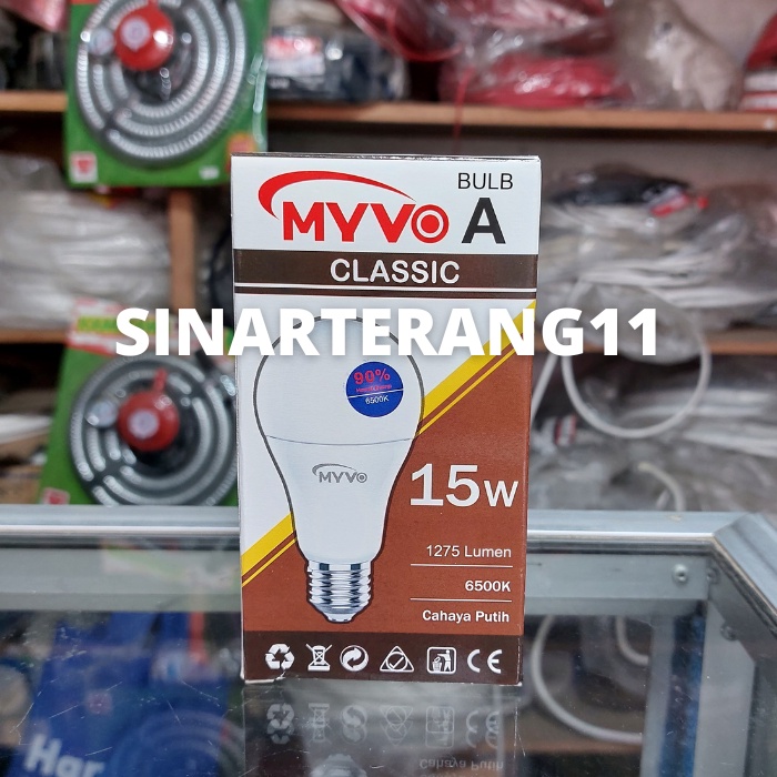Jual LAMPU LED MYVO CLASSIC 15W, LAMPU MYVO 15 WATT, BERGARANSI 1 TAHUN | Shopee Indonesia