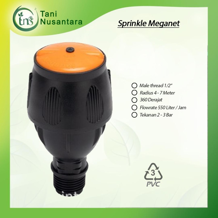 Jual Sprinkler Impact Spingkler Berputar 360 Derajat Sprinkler ...