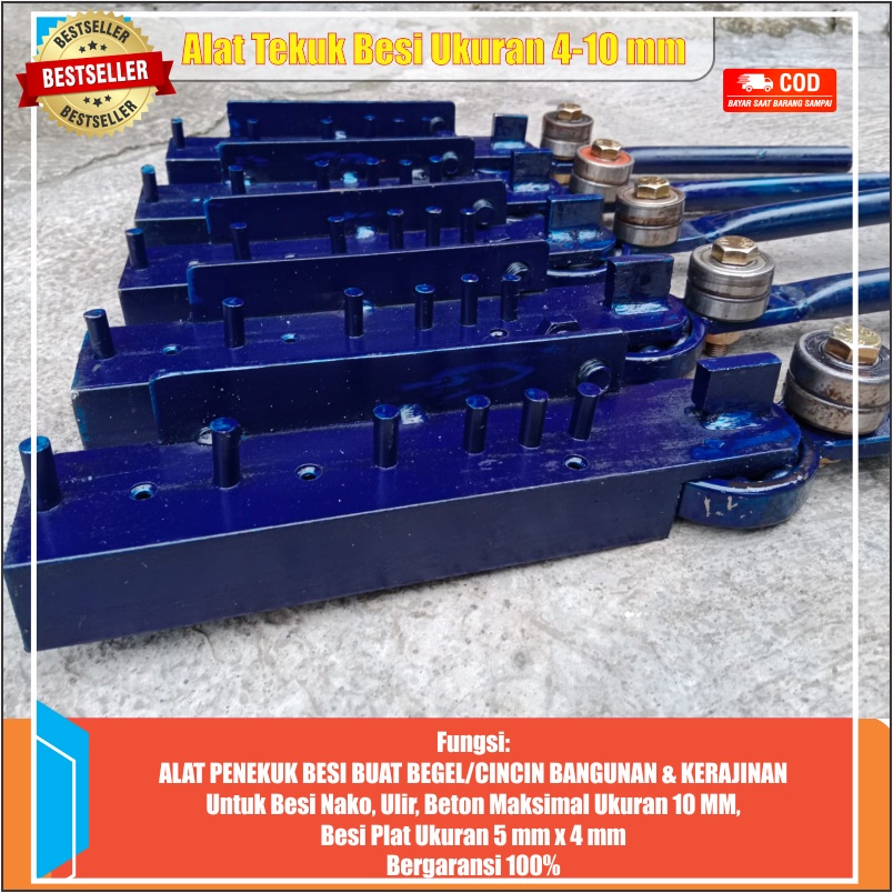 Jual (TERLARIS)Alat Tekuk Besi,Tekuk Begel,Penekuk Besi Ukuran 4 6 8 10 ...