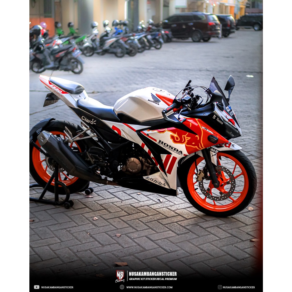 Jual Stiker CBR 150 Banteng Putih Oren | Shopee Indonesia