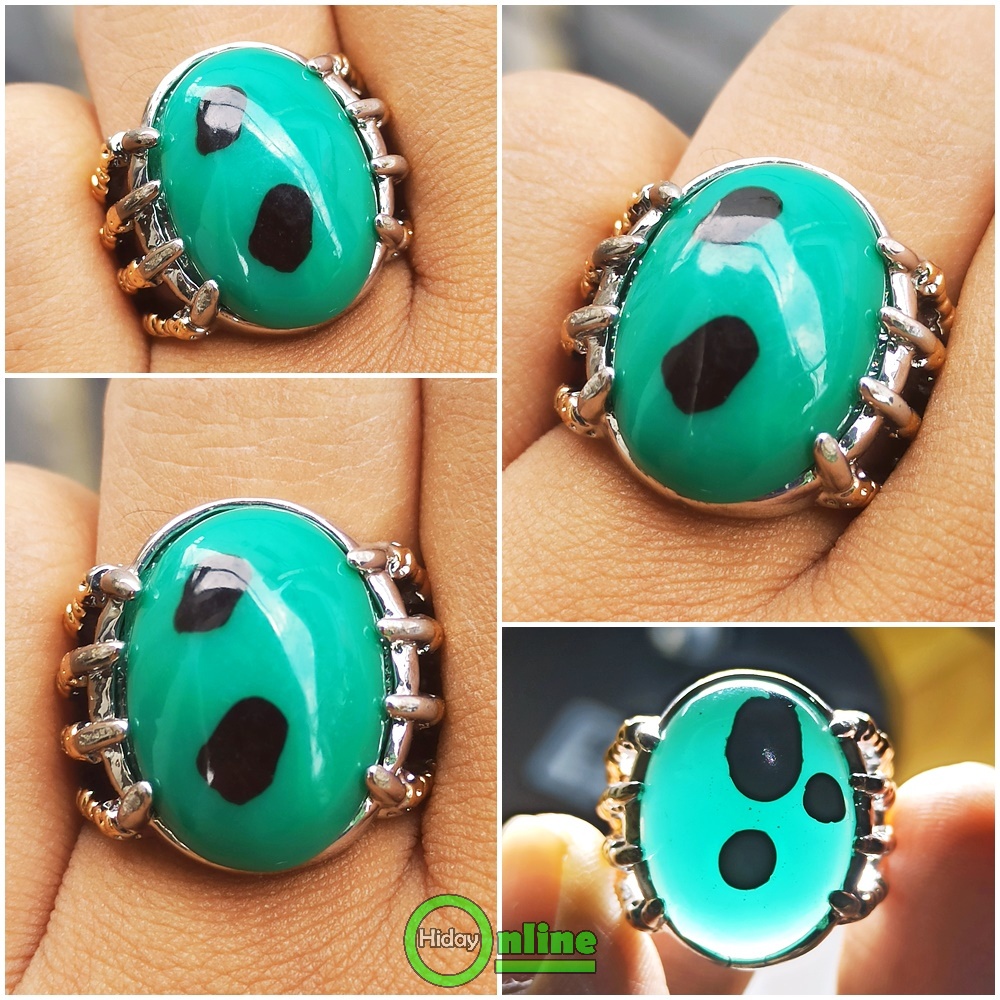 Jual BATU BACAN DOKO PALAMEA TOTOL REPLIKA BACIN SUDAH RING | Shopee ...