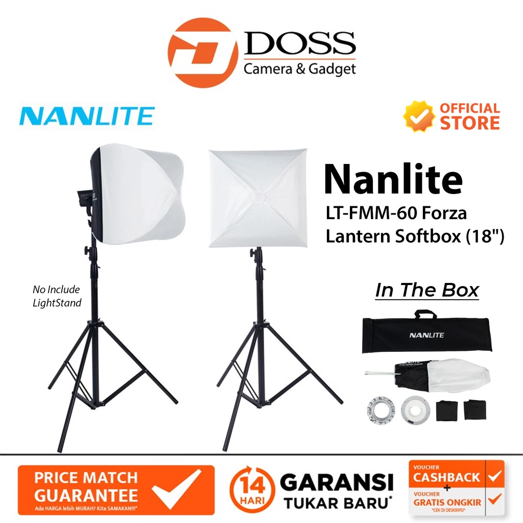 Jual Nanlite LT-FMM-60 Forza Lantern Softbox (18") | Shopee Indonesia