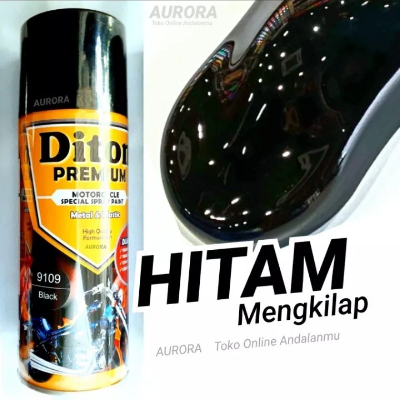 Jual Pilok Pilox 9109 DITON Premium 400cc Black Hitam Mengkilap Solid ...