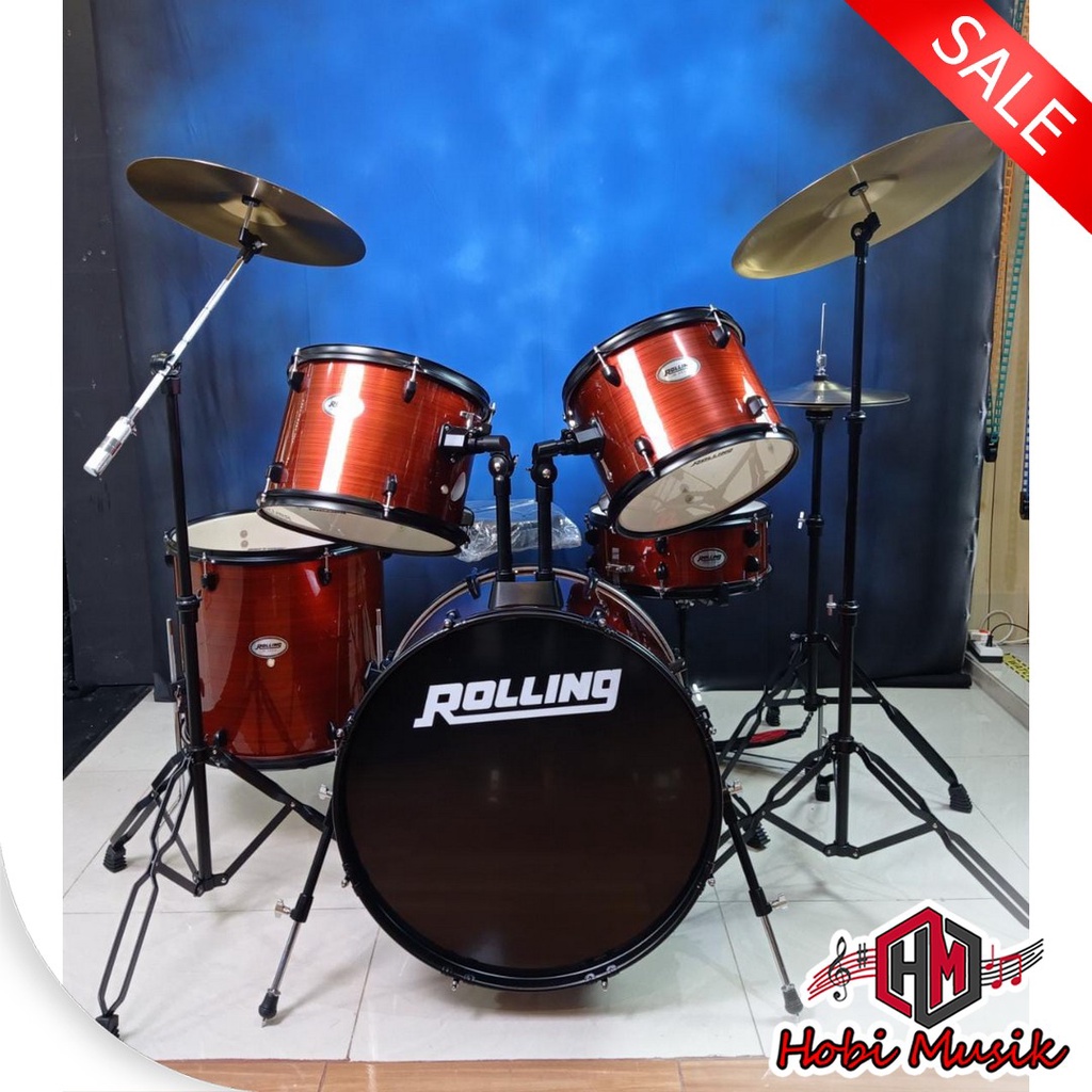 Jual Harga Murah Drum Set Akustik Rolling JB-1610B/Drum Rolling ...