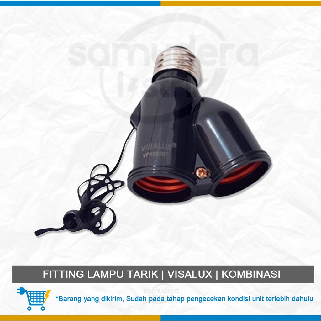 Jual FITTING LAMPU TALI TARIK ON & OFF VISALUX | Shopee Indonesia