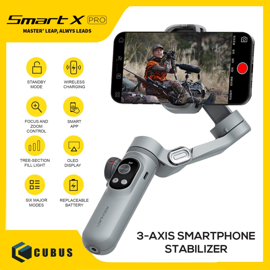 Jual AOCHUAN Smart X PRO Stabilizer 3-AXIS Gimbal Smartphone Whit APP ...