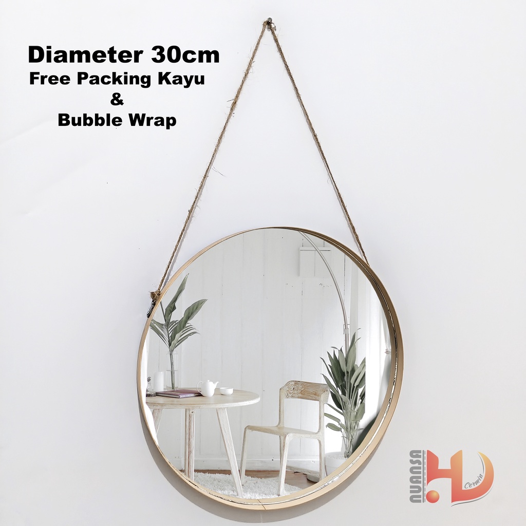 Jual CERMIN BULAT GANTUNG ( DIAMETER 30CM ) - KACA AESTHETIC GANTUNG ...