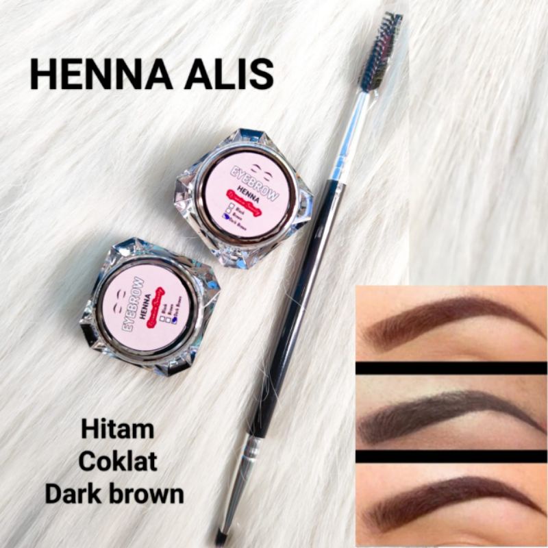 Jual Henna Alis Halal / Eyebrow Henna 6gr Original | Shopee Indonesia