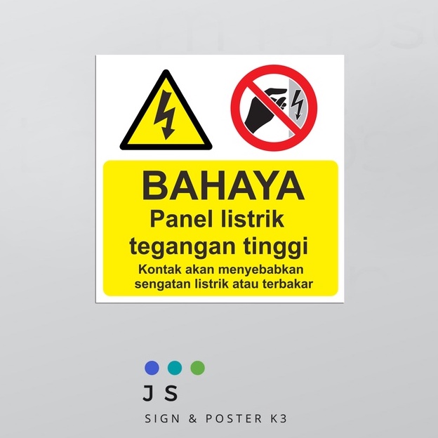 Jual STICKER K3 SAFETYSIGN - PANEL LISTRIK | Shopee Indonesia