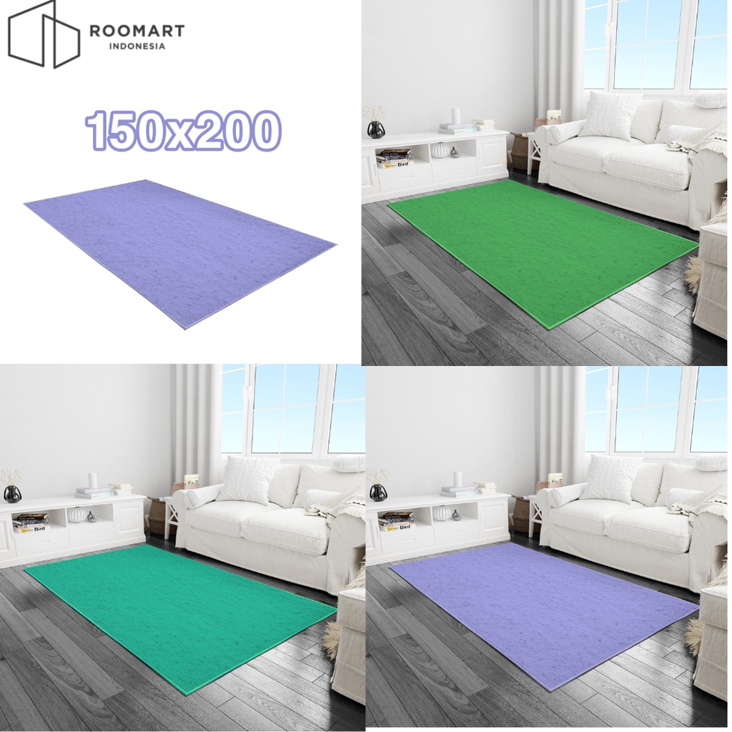 Jual Karpet Bulu Lembut Ukuran 150x200 Polos Karpet Aesthetic Korea ...