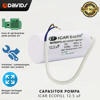 Jual Kapasitor Pompa Air Capasitor Mesin Sanyo Elko Bulat Icar Ecofill ...