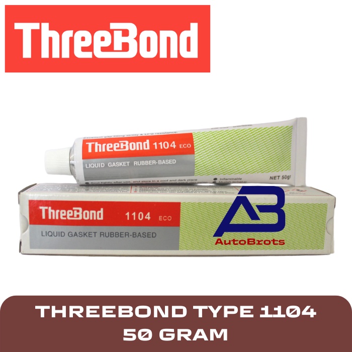 Jual THREEBOND 1104 50gr Lem Gasket Liquid Gasket Rubber Based 50 gram ...