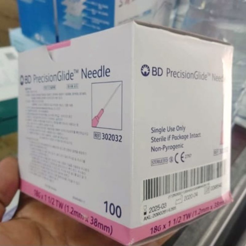 Jual BD Precision Glide Needle 18G 100pcs | Shopee Indonesia