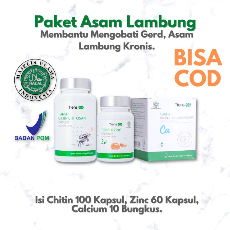 Jual Tiens Original Paket Asam Lambung dan Maag, Gerd / Kronis | Shopee ...