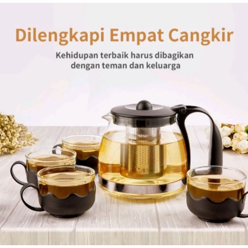 Jual TEAPOT SET SARINGAN 5 IN 1 / TEAPOT SET WARNA | Shopee Indonesia