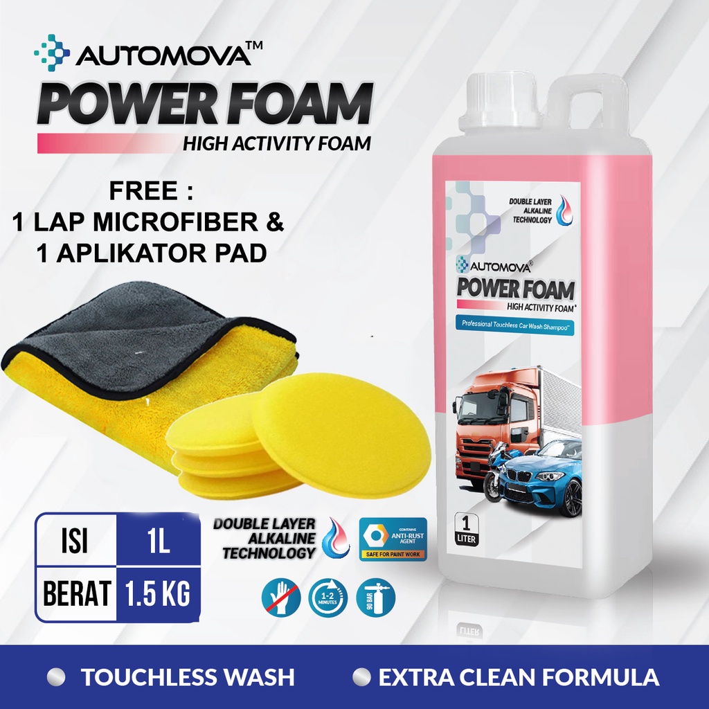 Jual TOUCHLESS SHAMPOO AUTOMOVA 2 LAYER (1 LITER) | Shopee Indonesia