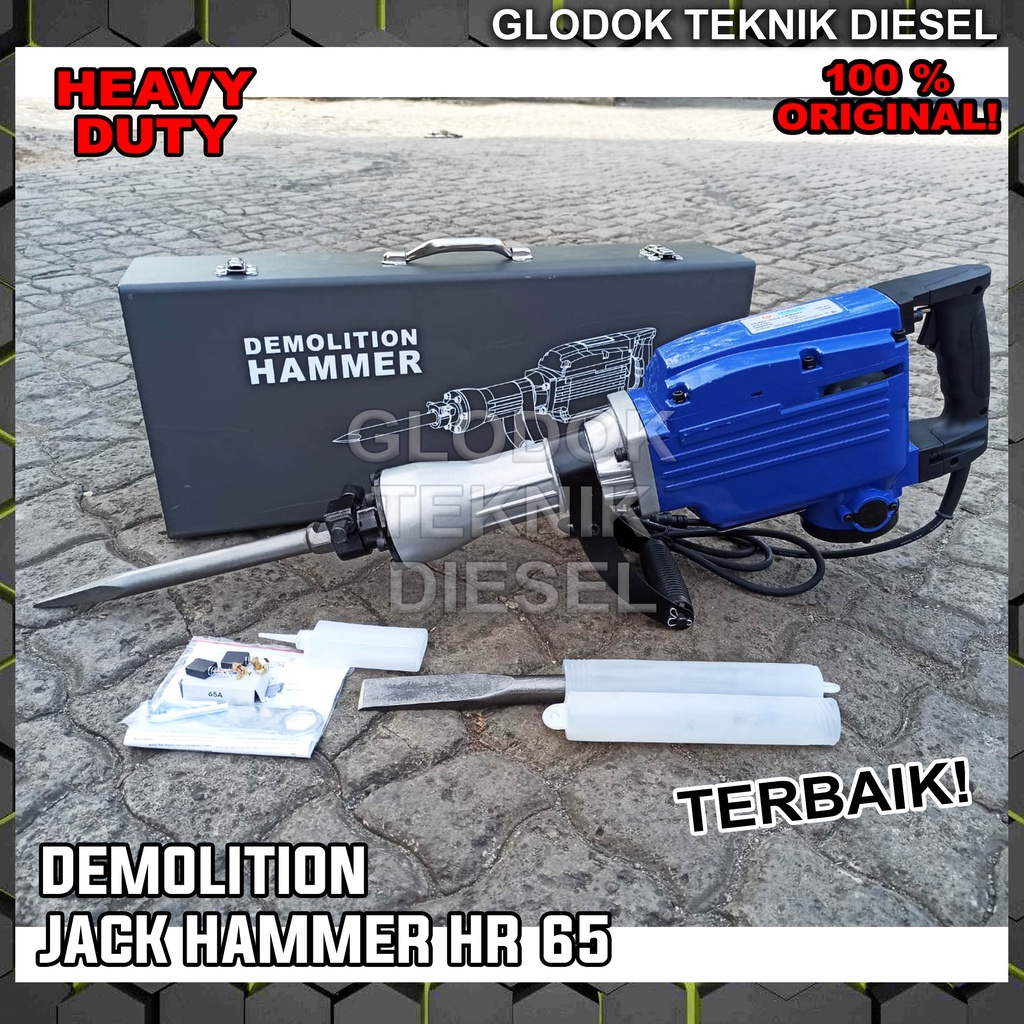 Jual PAZTO Mesin Jack Hammer Bobok Beton 65 A Demolition Hammer Machine PH HR 65 | Shopee Indonesia