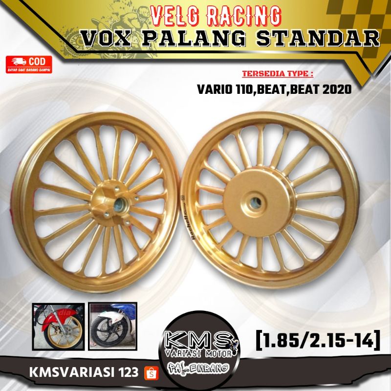 Jual velg racing vario 110 palang 22 ring 14 wrna gold sepasang vox ...