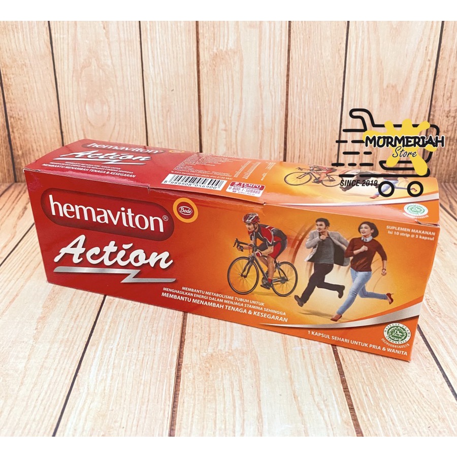 Jual Hemaviton Action STRIP isi 5 Kapsul - Multivitamin + Mineral untuk ...