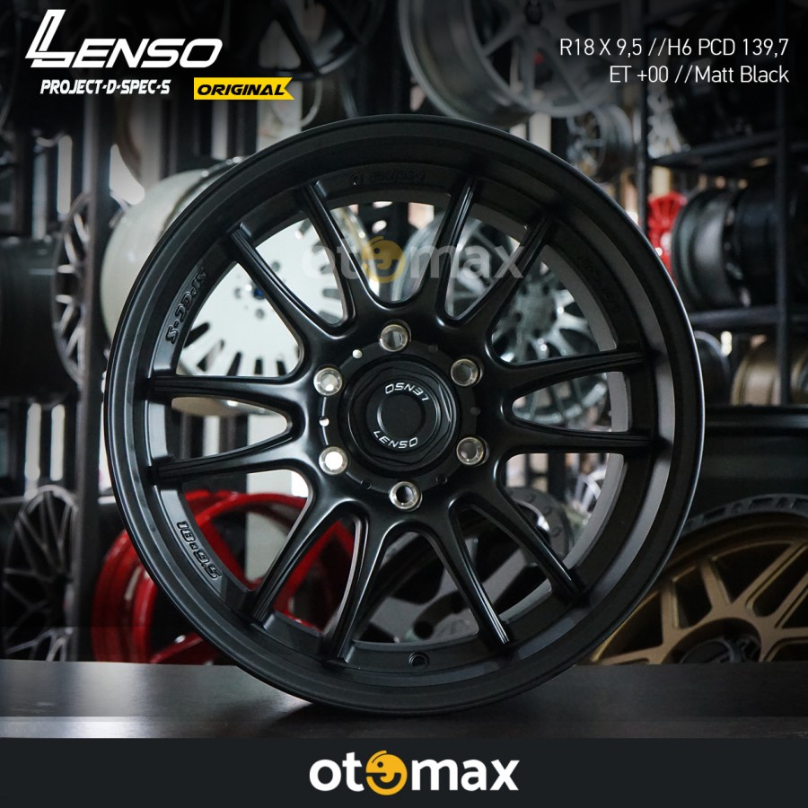 Jual Velg Mobil Lenso Project D Spec-S Ring 18 Matt Black | Shopee Indonesia
