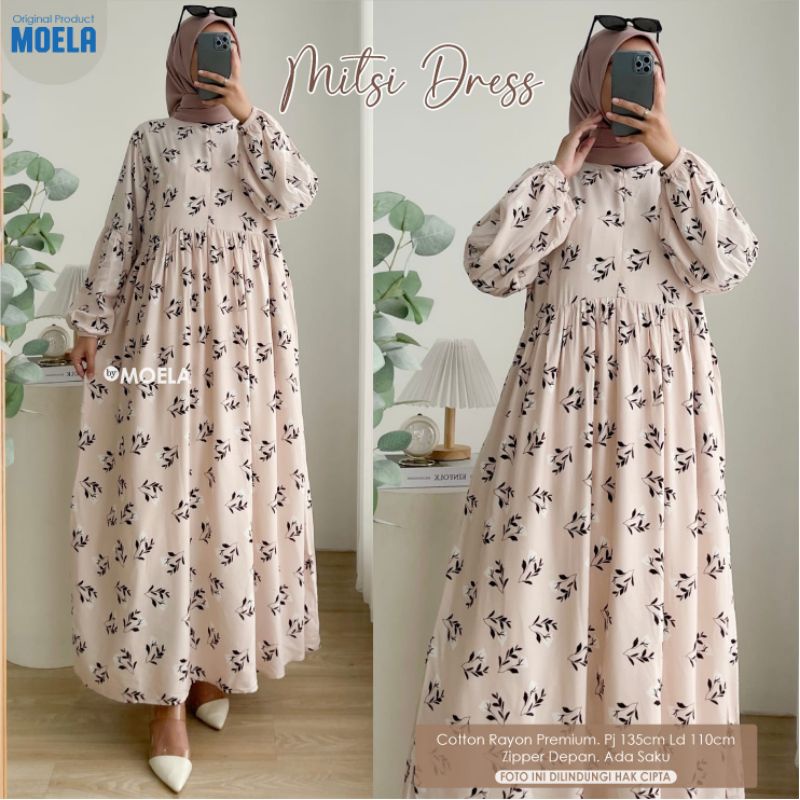 Jual MITSI TIMI DRESS LD 110cm // GAMIS DRESS ORIGINAL BERLABEL // BY ...