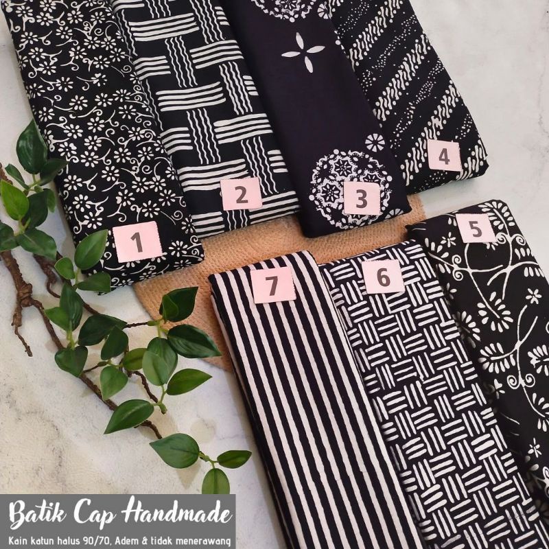 Jual Kain Batik Cap Garutan Hitam Batik Cap Hitam Kain Batik Hitam ...