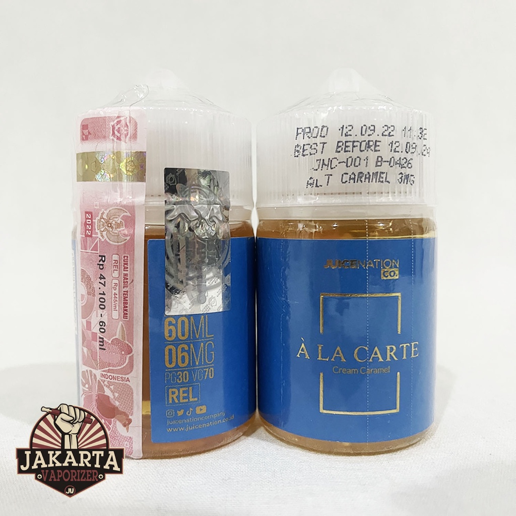 Jual ALA CARTE CREAM CARAMEL 60ML 3MG 6MG BY JUICENATION | Shopee Indonesia