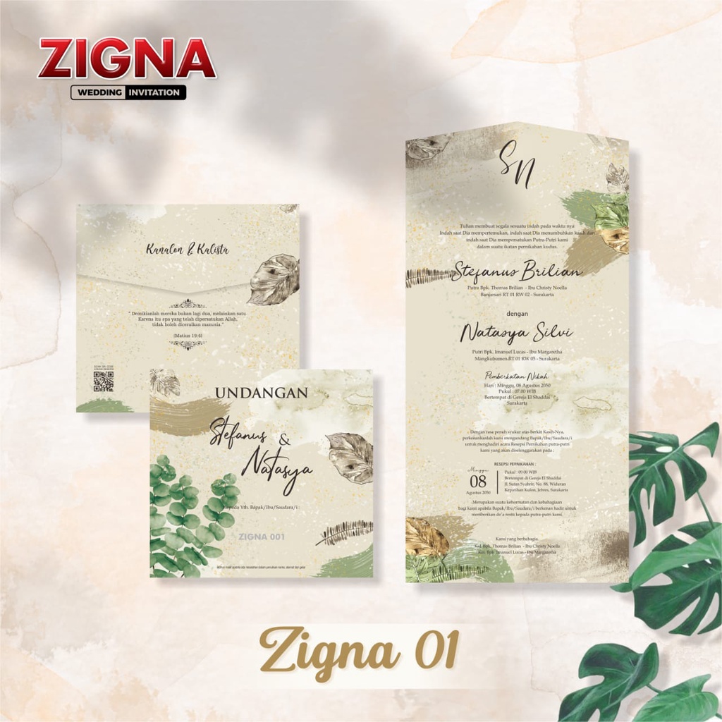 Jual Blangko Undangan Zigna 01 | Blangko Undangan | Kertas Undangan ...