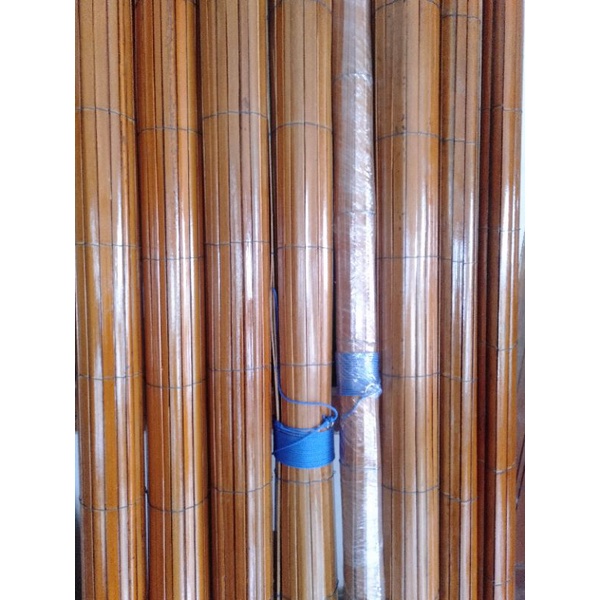Jual KERAI/TIRAI BAMBU,SAWIT UKURAN 2X2M PLITURE+VERNIS | Shopee Indonesia