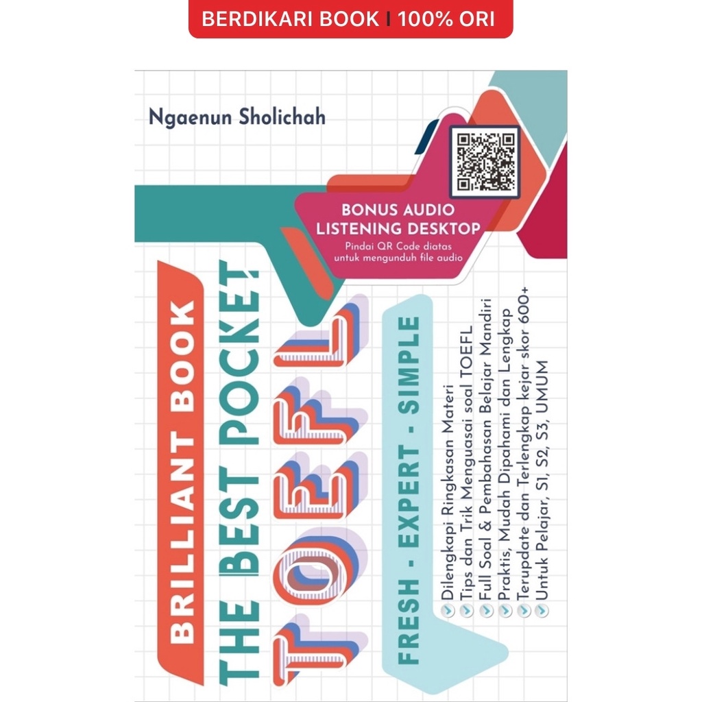 Jual Berdikari - The Best Pocket TOEFL - Brilliant Book | Shopee Indonesia