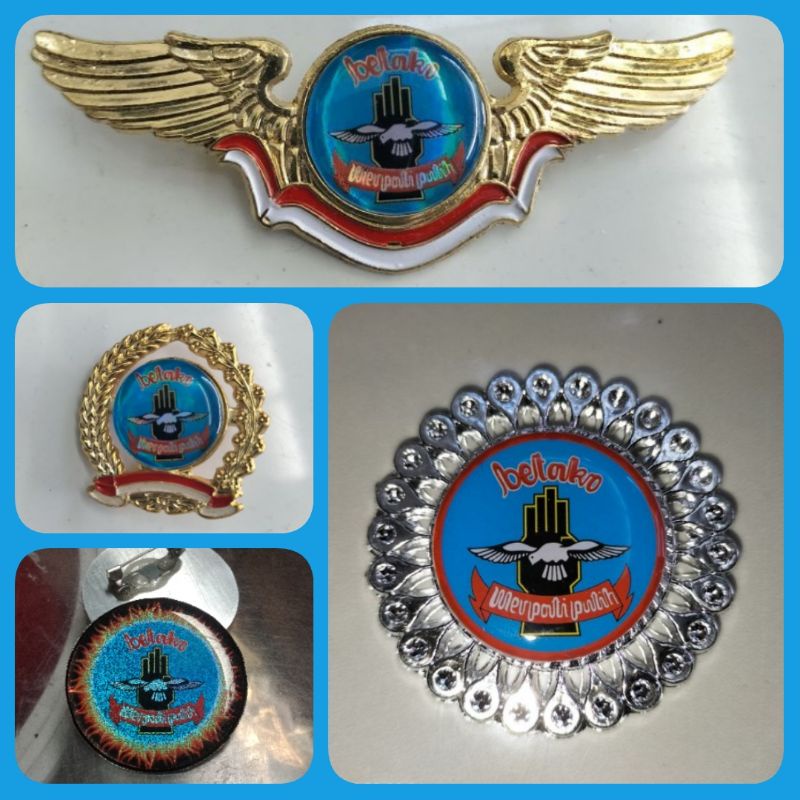 Jual pin resin merpati putih bros bingkai cor | Shopee Indonesia