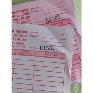 Jual BUKU NOTA BON F4 1PLY CUSTOM | Shopee Indonesia
