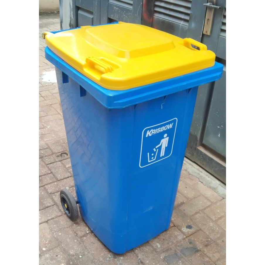 Jual Tempat Sampah Krisbow HDPE EN840 240 Liter | Shopee Indonesia