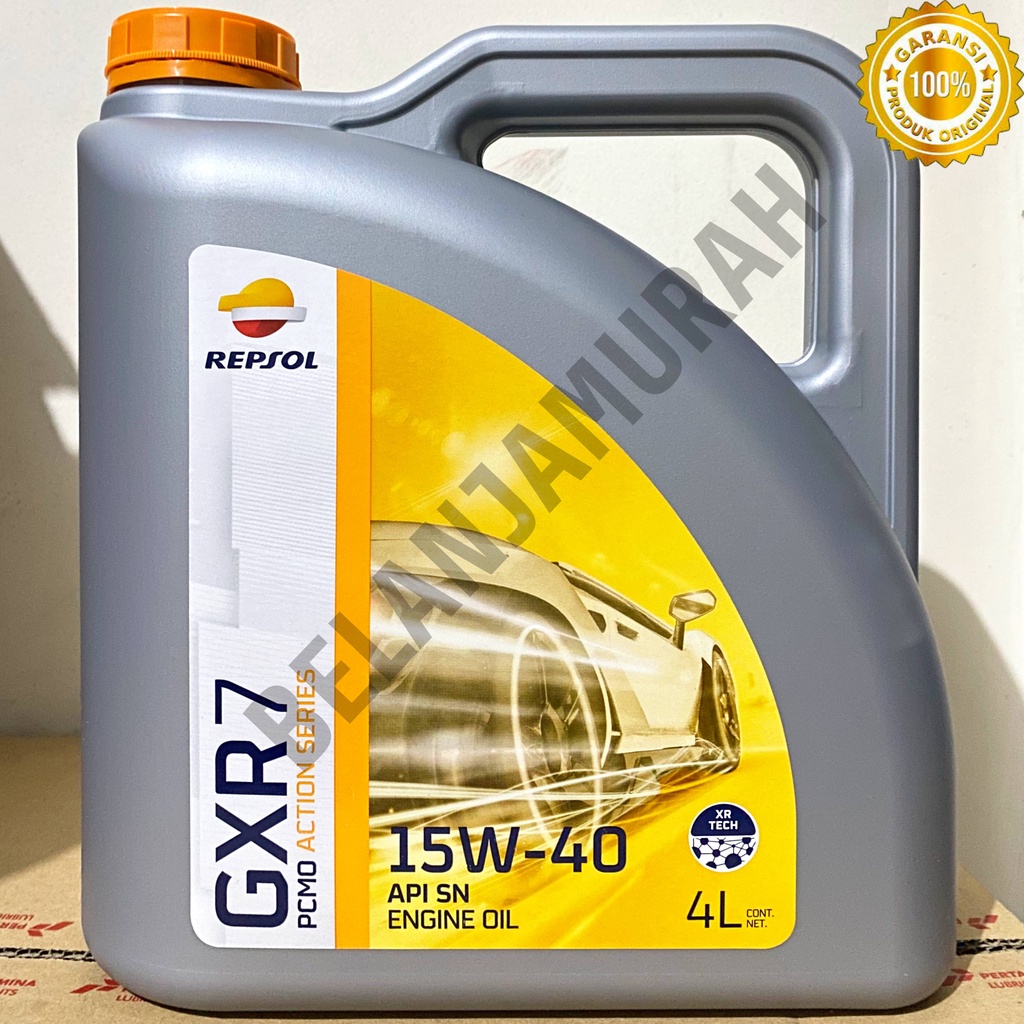 Jual Oli Mesin Repsol SAE GXR7 / GXR 7 15w-40 Api SN 4L / Galon 100% ...