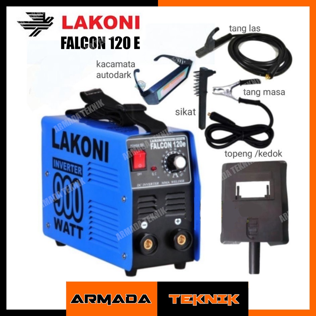 Jual Mesin Las Listrik 900 watt Lakoni Falcon 120 e Inverter | Shopee Indonesia