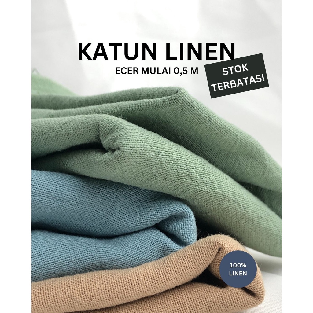 Jual Kain Katun Linen 100% Asli Digunakan Brand Fashion Ternama - Bisa ...