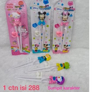 Jual Trend Sumpit Anak/ Sumpit Belajar Motif Kartun` | Shopee Indonesia