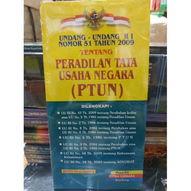 Jual Undang-Undang RI Nomer 51 Tahun 2009 tentang Peradilan Tata Usaha ...