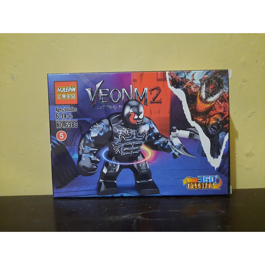 Jual Hjlepin 6980-5 Brick Minifigure Venom Carnage Antivenom 2 Hitam ...