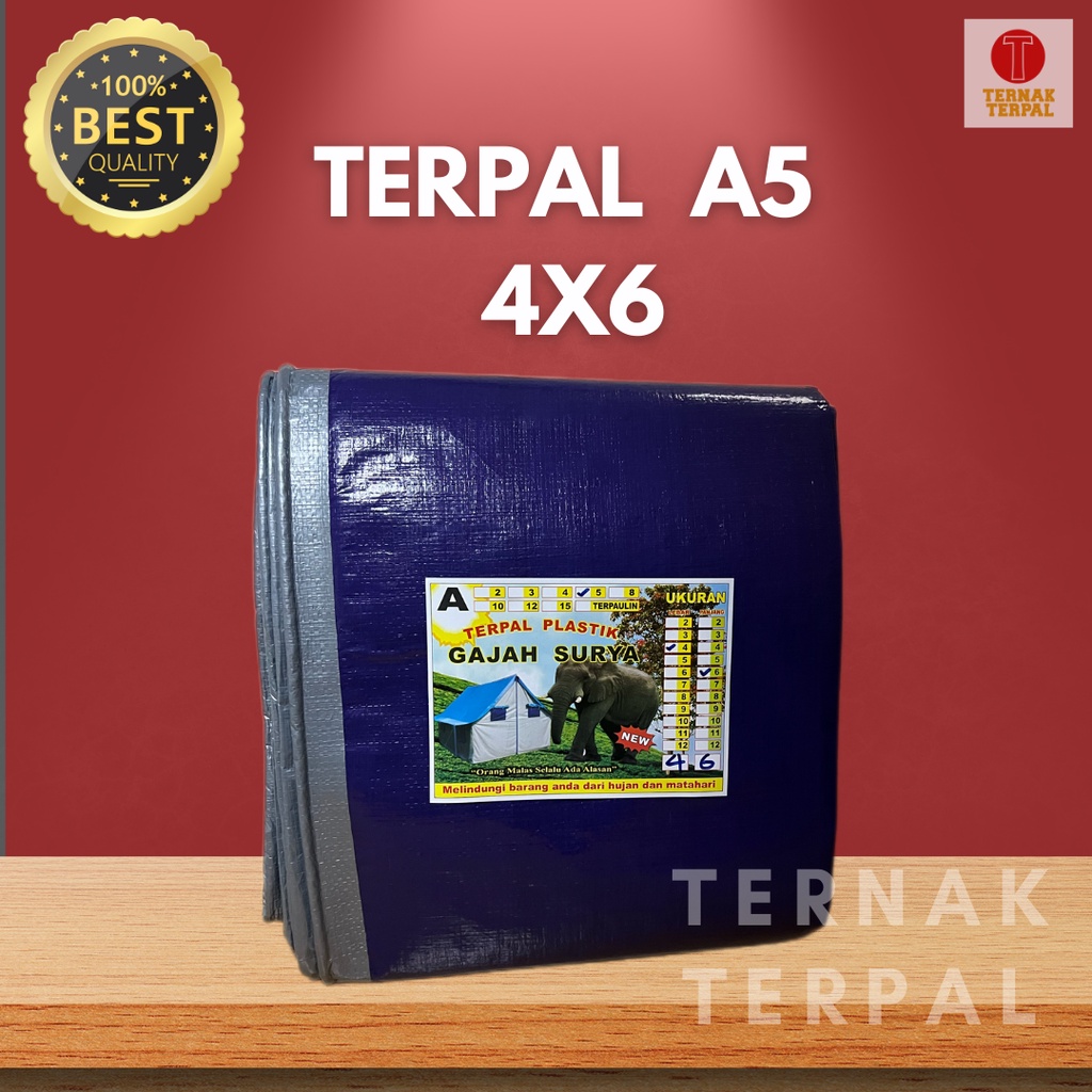 Jual Terpal Plastik A5 4x6 Gajah Surya PROMO BARU MURAH | Shopee Indonesia