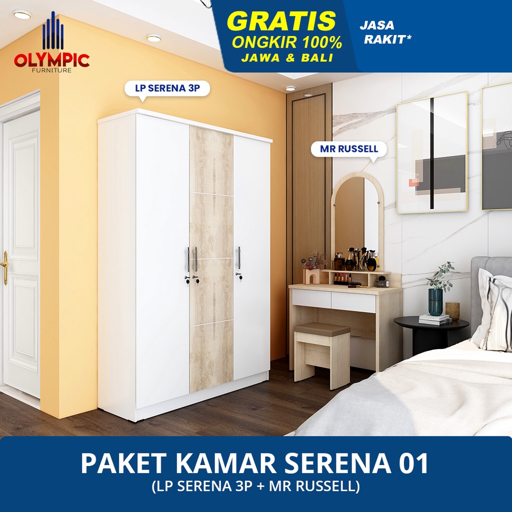 Jual Olympic Paket Kamar Serena 01 - Lemari Baju / Lemari Pakaian ...