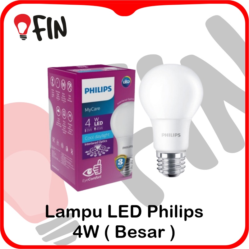 Jual Lampu Led Philips 4W Besar | Shopee Indonesia