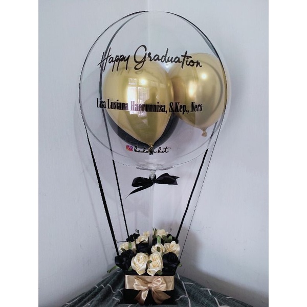 Jual { 1jam jadi } Buket balon bunga wisuda graduation valentine ...