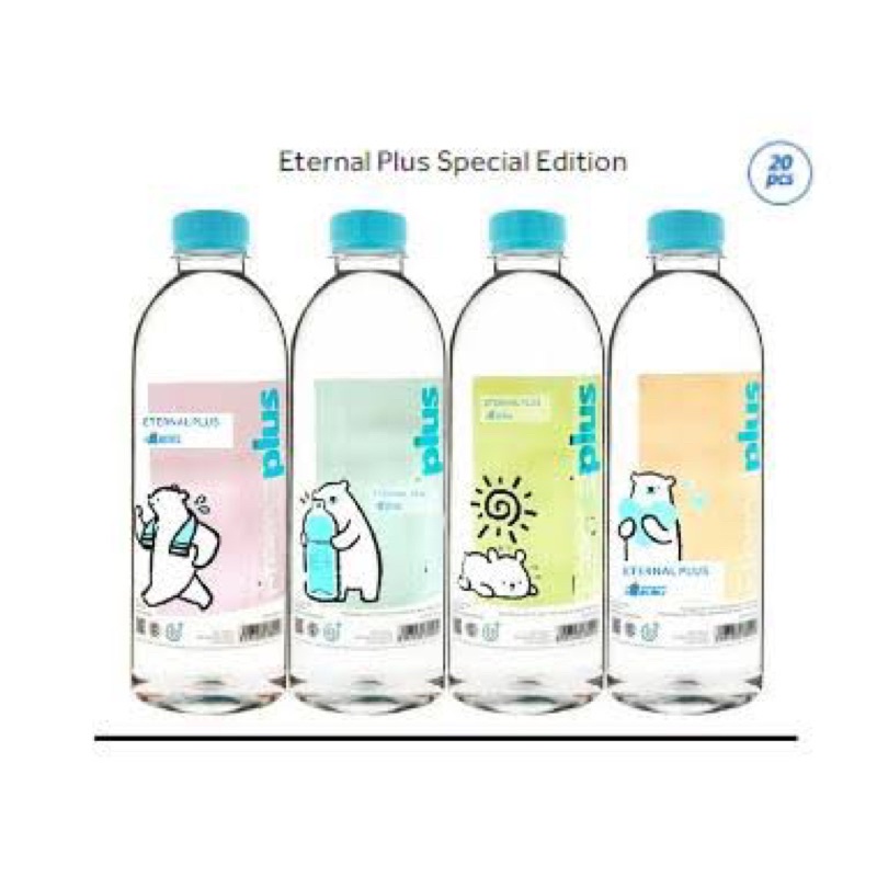 Jual Eternal Plus E+ 500ml - Air Mineral Alkaline Ph8 Bear Series 1 Dus ...