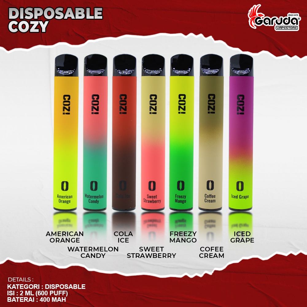Jual Cozi 2.0 Disposable Pod By Cozy 100% Authentic | Shopee Indonesia