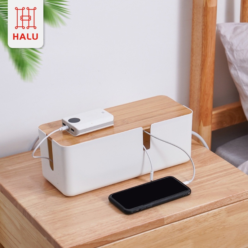 Jual HALU Kotak Organizer Kabel Charger Wire Cable Management Box ...
